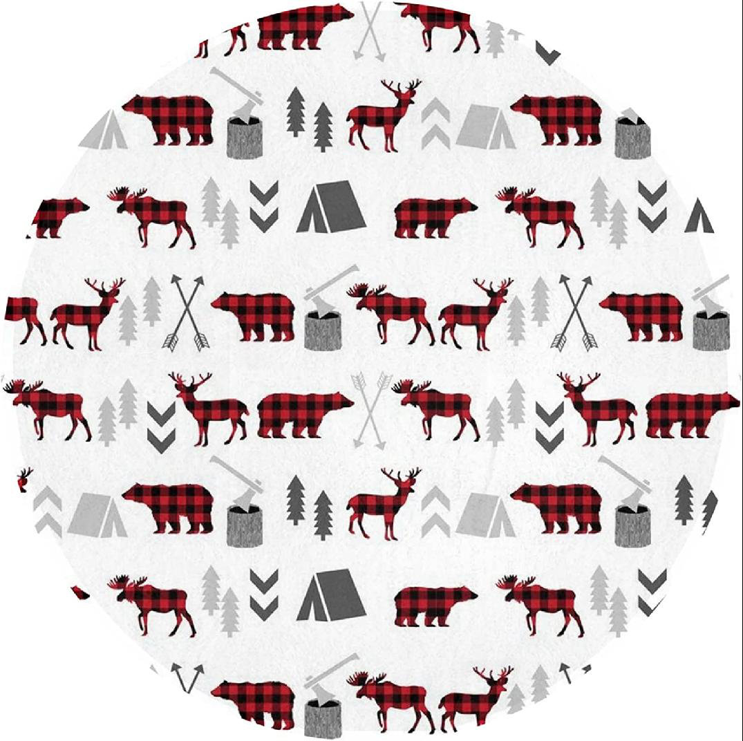 Millwood Pines Carlingcott Handmade Braided Round 3'4" Flanel Area Rug ...