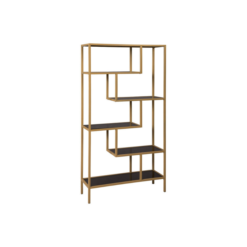 Etta Avenue™ Liliana 70.25" H x 36" W Metal Etagere Bookcase & Reviews ...