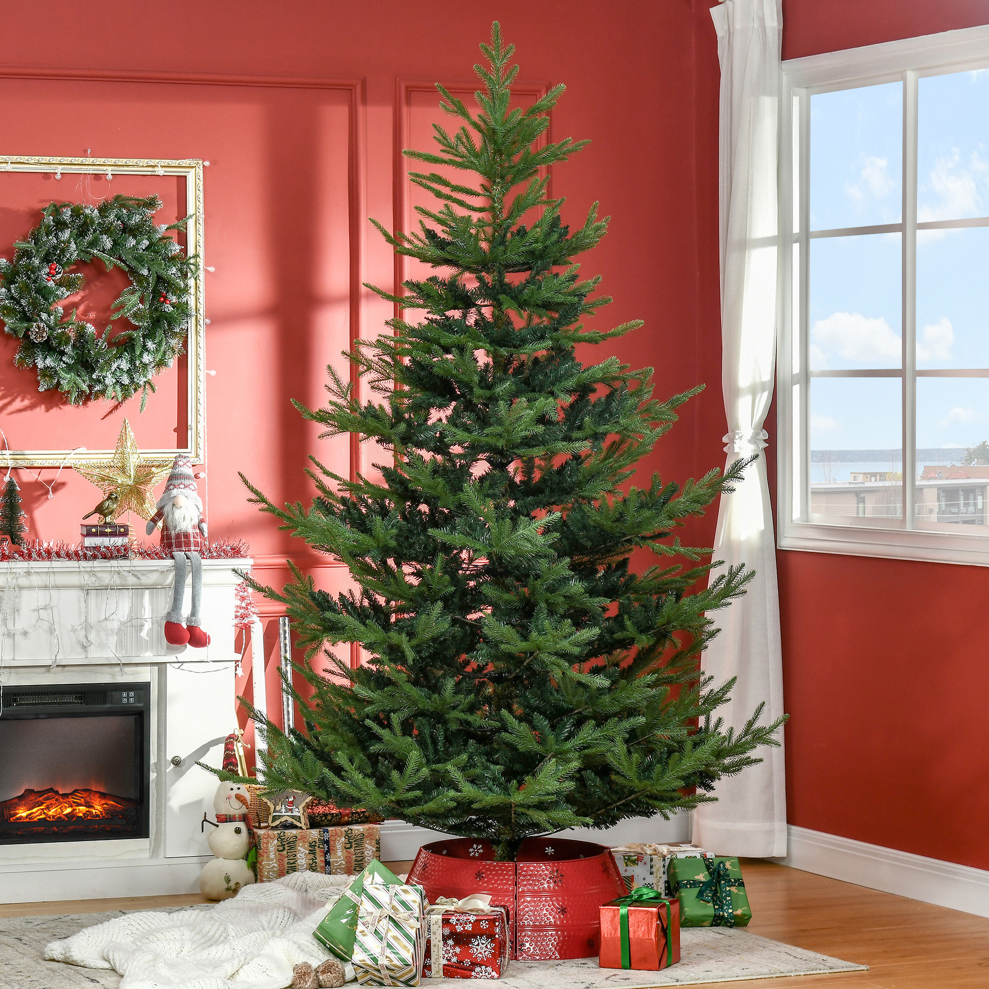 The Holiday Aisle® Green Realistic Pine Christmas Tree & Reviews | Wayfair