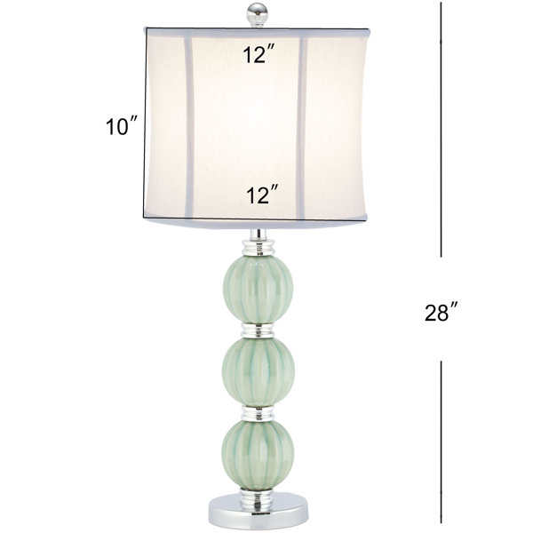 Highland Dunes Appleby 28" Metallic/Green Table Lamp Set & Reviews ...