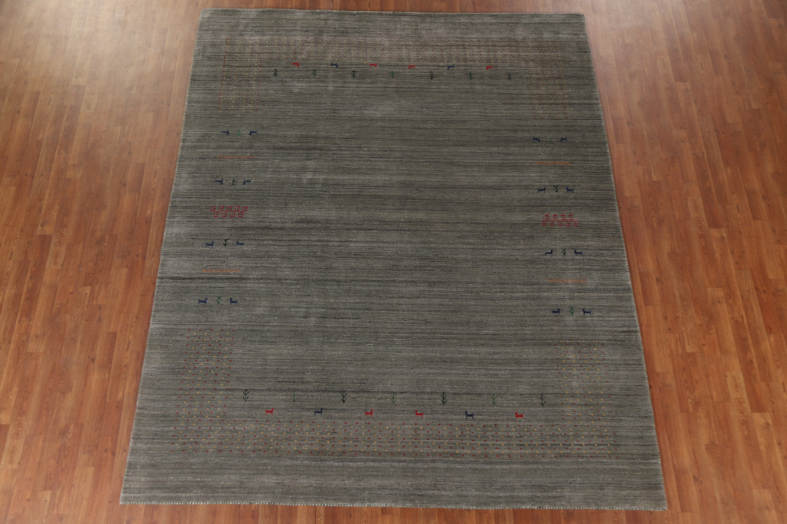 Hokku Designs Tribal Gabbeh Indian Area Rug 8x10 | Wayfair