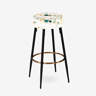 Design Art Earthy Tones Polka Dots Pattern - Polka Dots Bar Stools Set ...