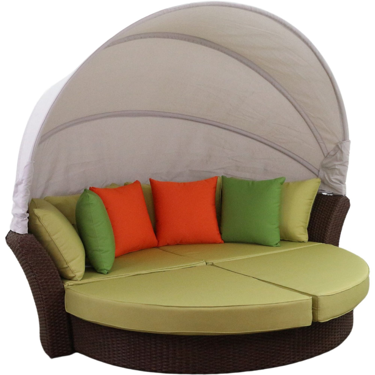 Brayden Studio® Linton Modern Outdoor Expandable Oval Daybed | Wayfair