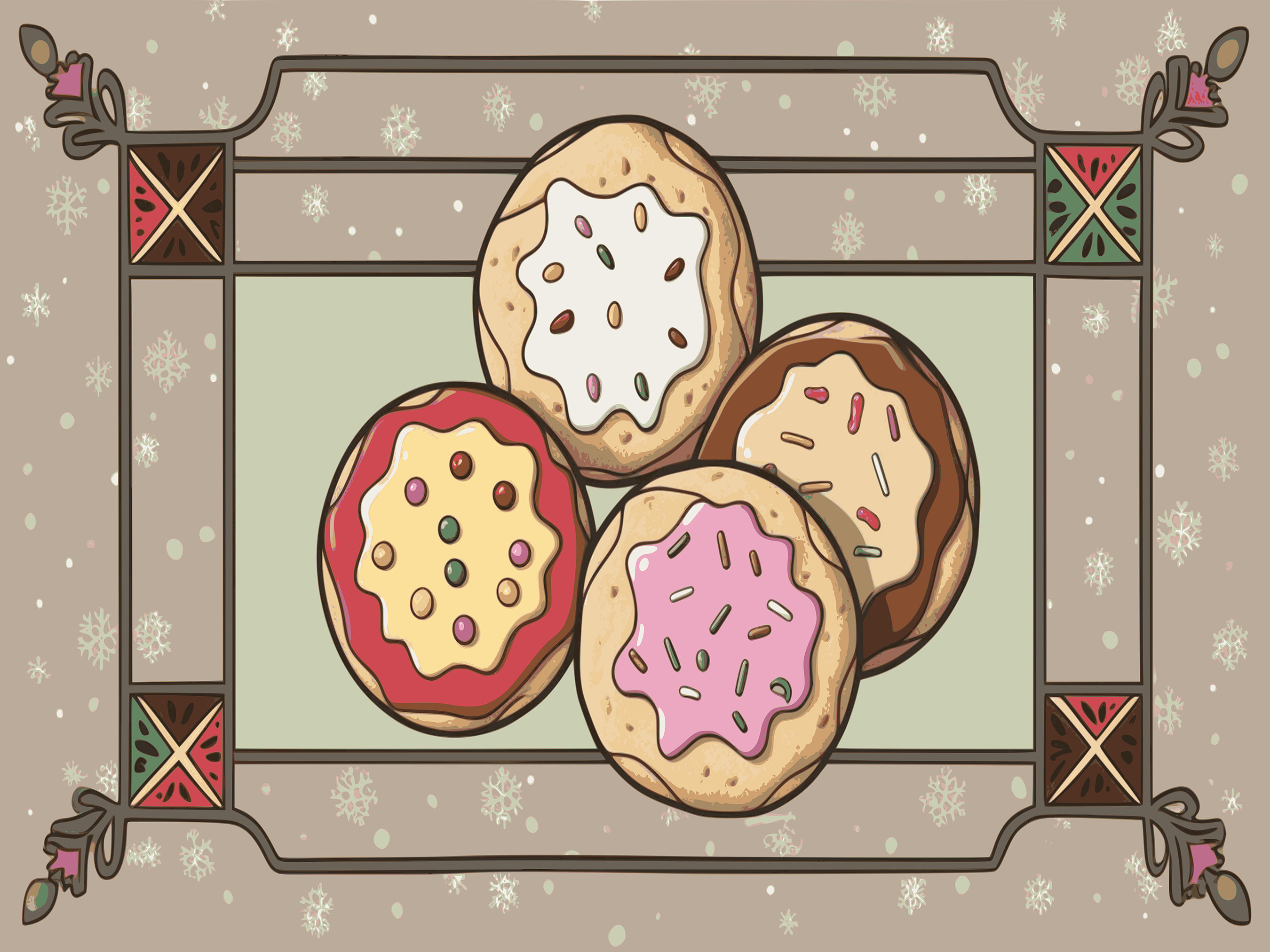 Ginza Six Washable Cookies Holiday Rug | Wayfair