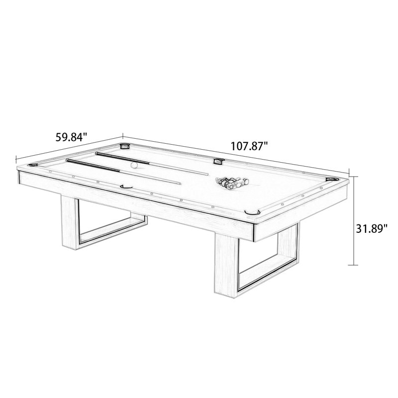pool table dining table dimensions
