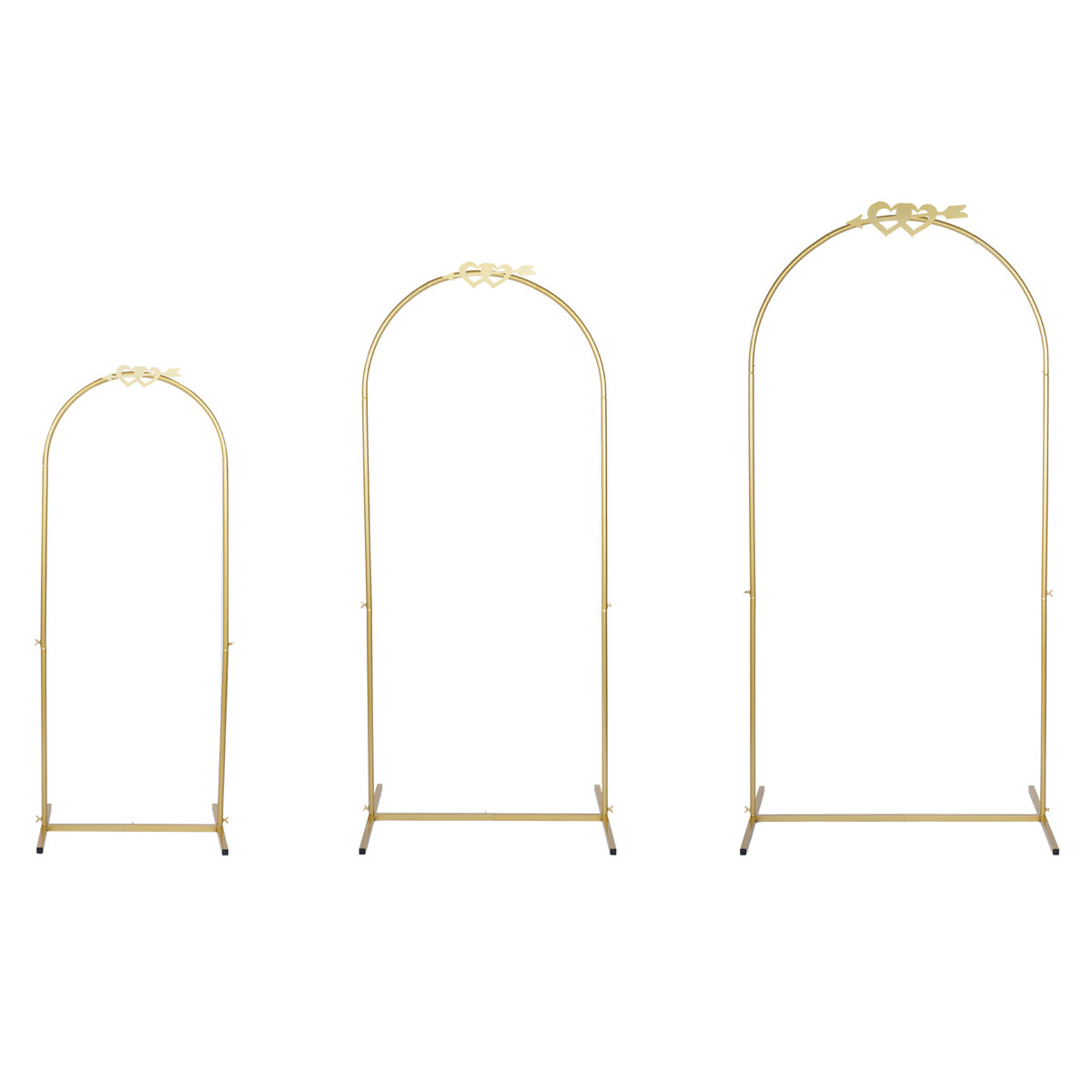 Nisorpa 3 Pieces Metal Wedding Backdrops & Signs Stand Set & Reviews ...