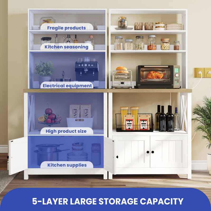 Red Barrel Studio® Steffin 31.4'' W Manufactured Wood Shelving Unit ...