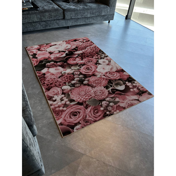 Lark Manor Mira Roses Rug | Wayfair