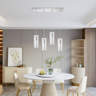 Lightania Cassandra Light chrome Bubble crystal glass 4 LED pendant ...