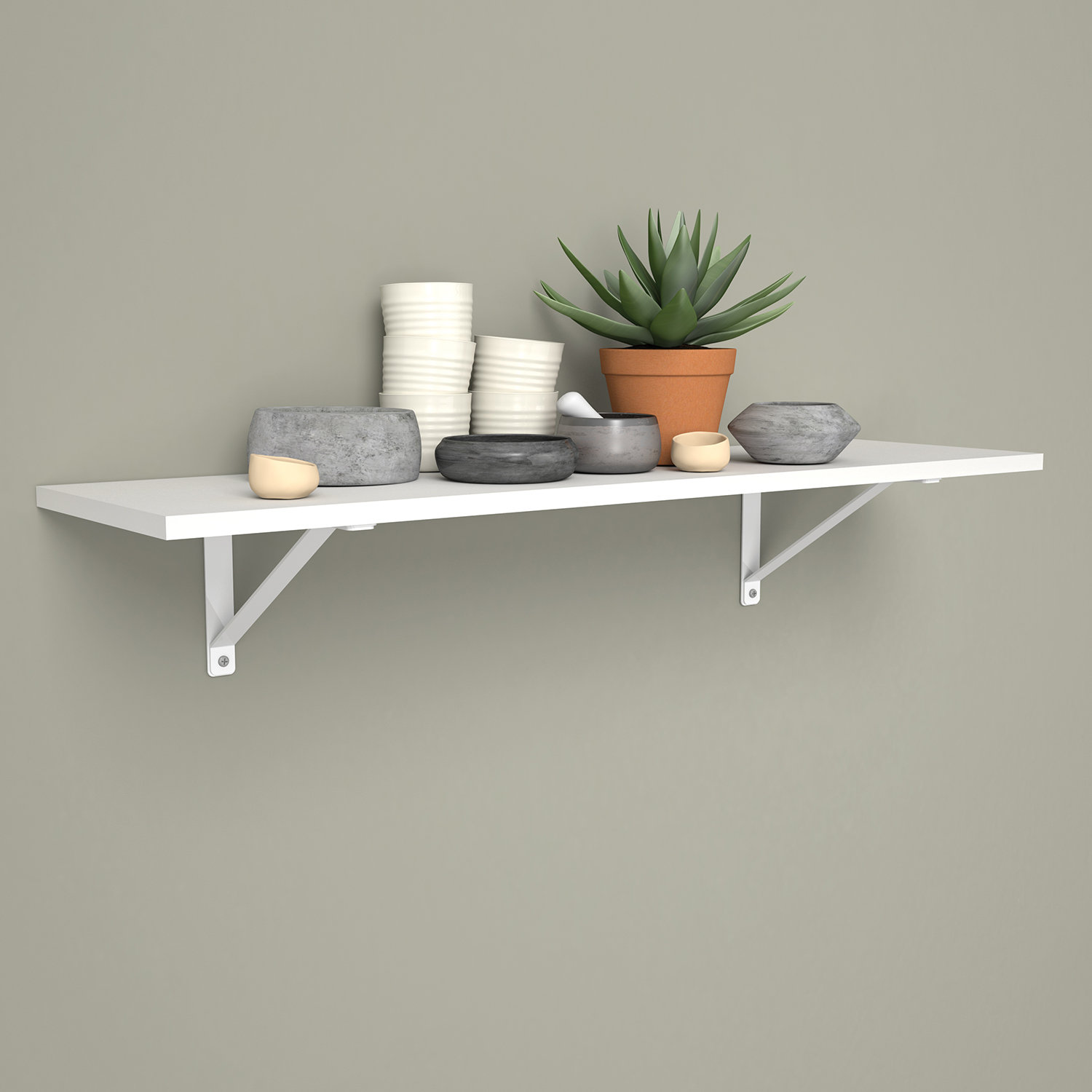 ClosetMaid Basic Wall Shelves Bracket Shelf & Reviews | Wayfair