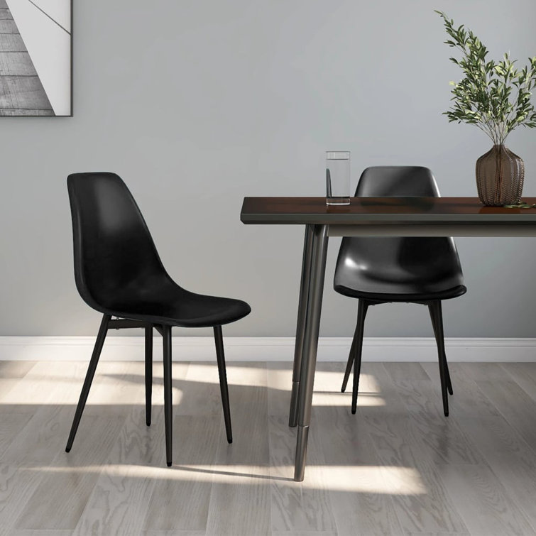 Corrigan Studio Hibner Side Chair in Black | Wayfair.co.uk