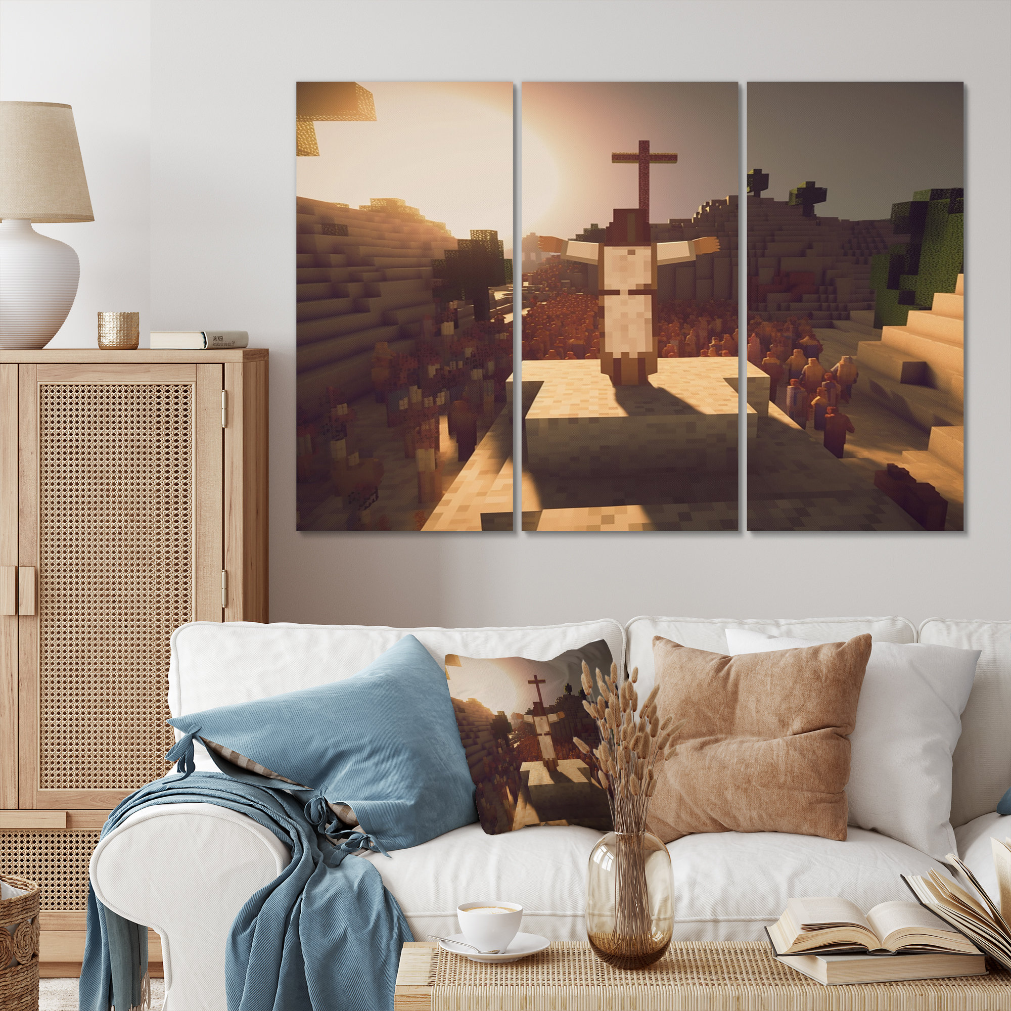 Design Art The Resurrection Of Jesus Christ In Minecraft - Christianism ...