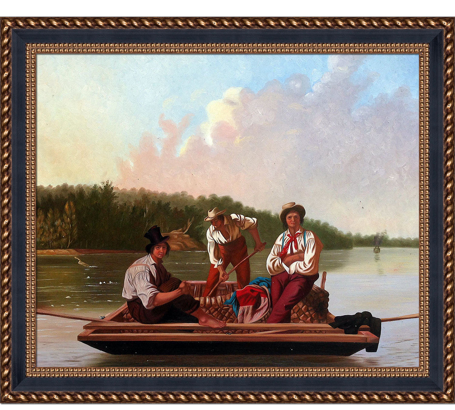 Vault W Artwork 'Boatmen on the Missouri, 1846' by George Caleb Bingham ...
