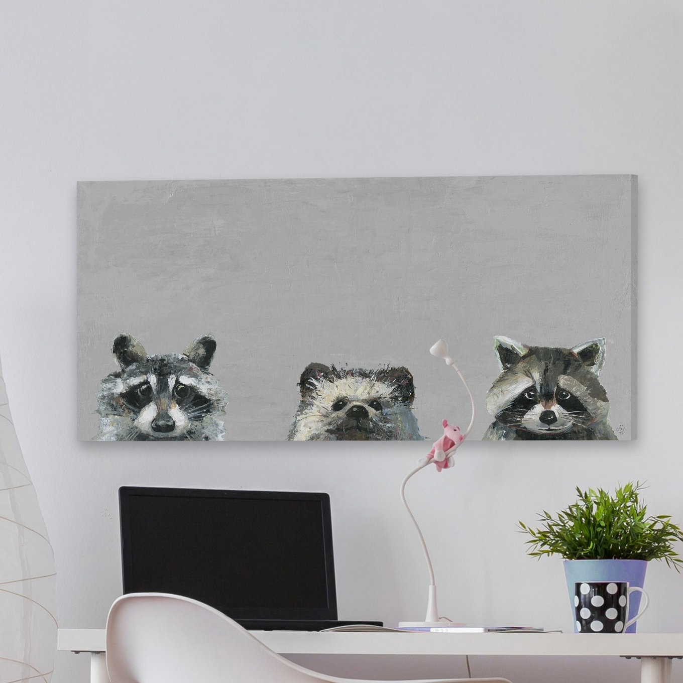 Isabelle & Max™ Liddel Three Cuties Print on Wrapped Canvas | Wayfair
