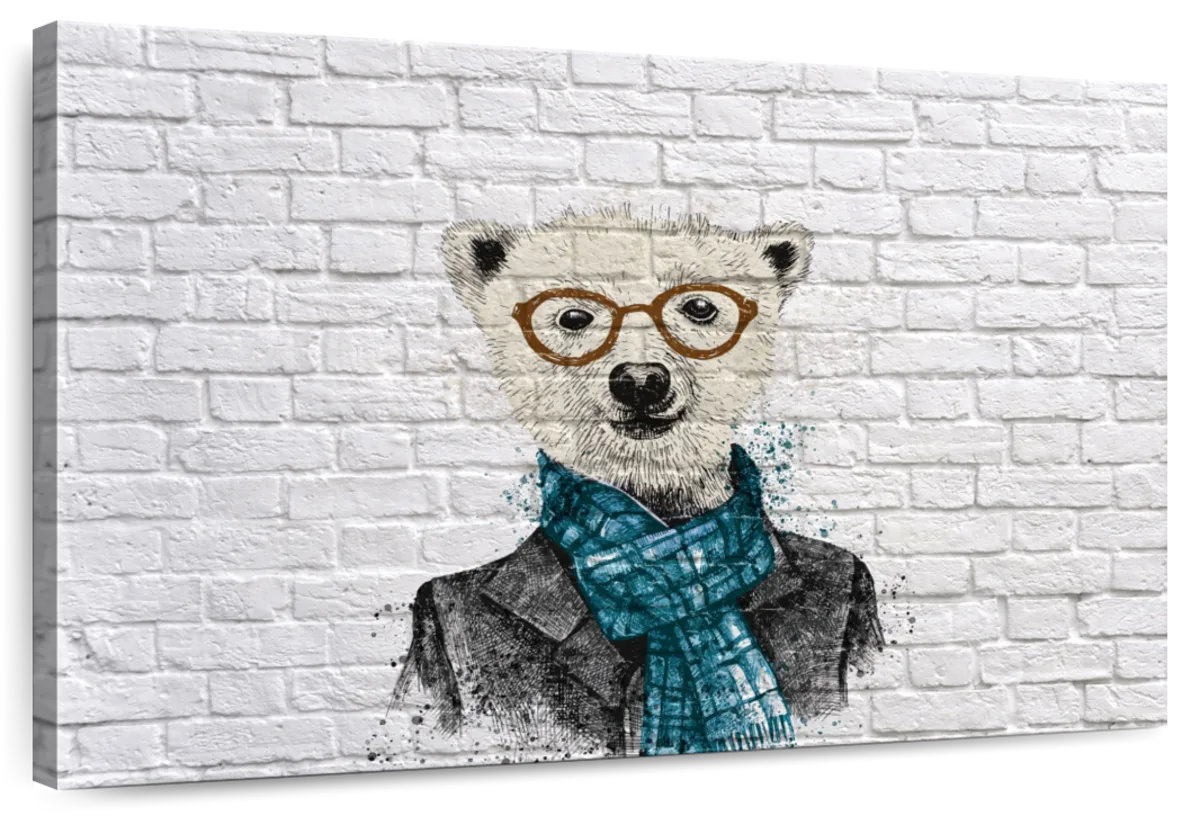 Ebern Designs Brampt Dapper Polar Bear | Wayfair