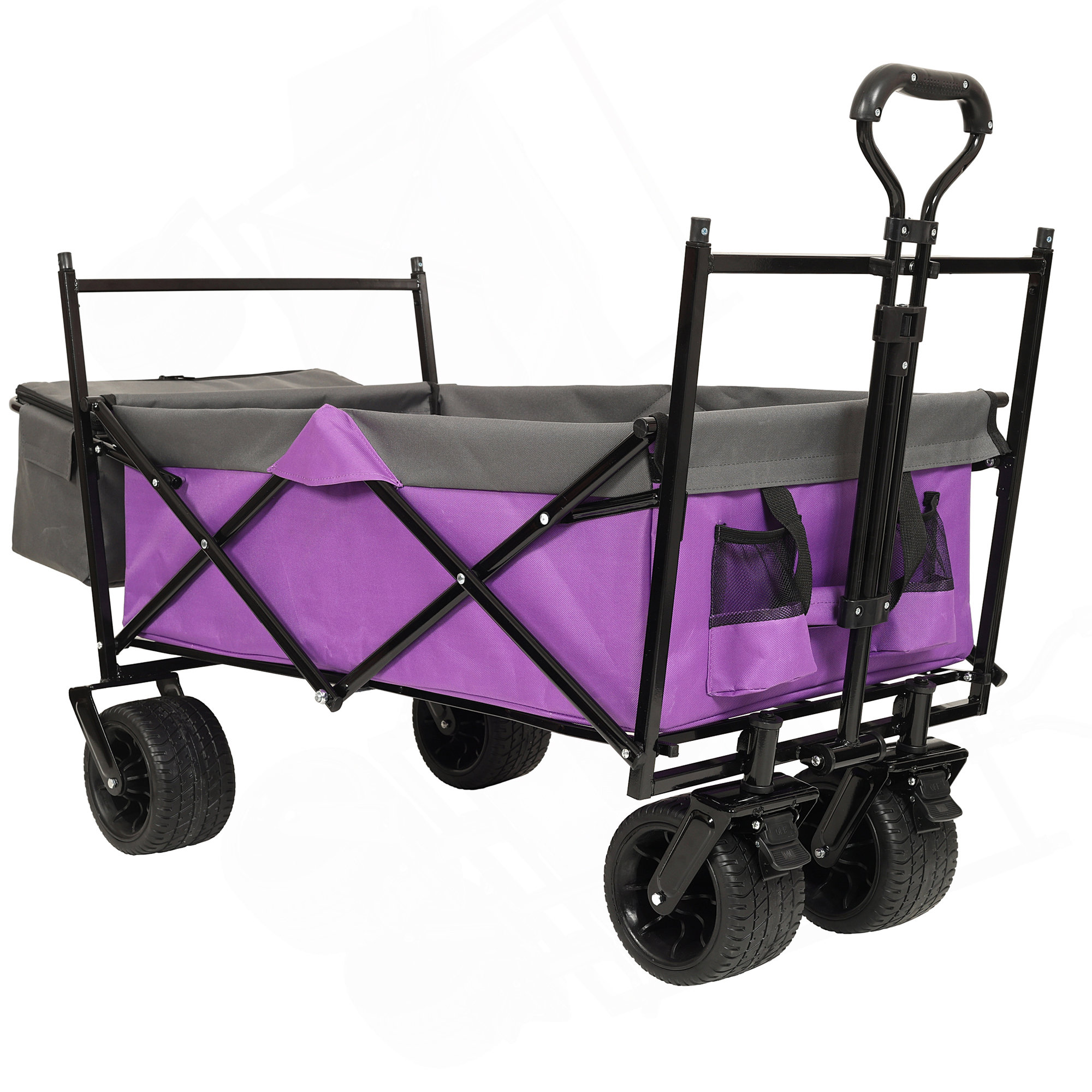 Wentygam 480Lbs Collapsible Wagon With Canopy,Wagon Stroller With 7 ...
