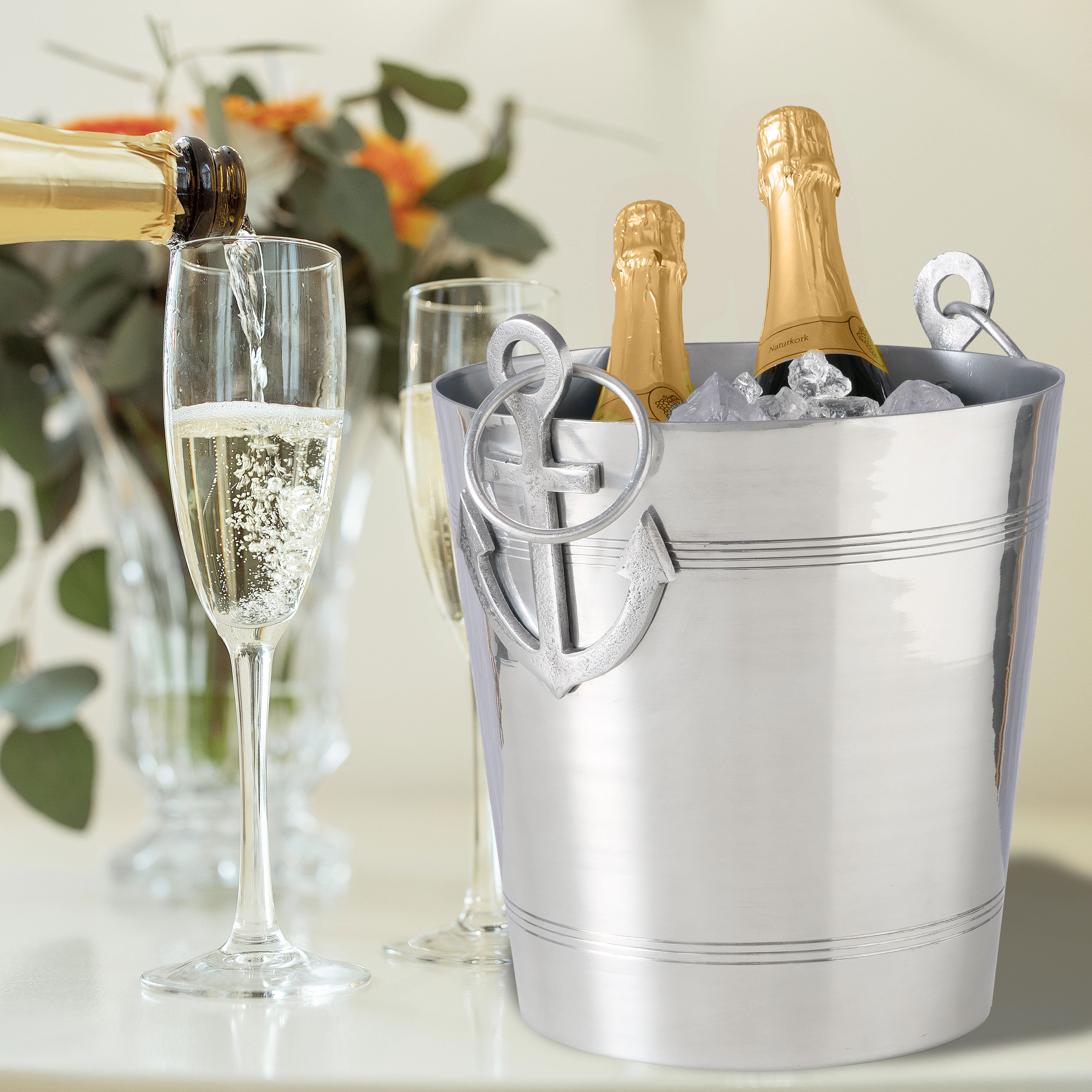 Longshore Tides Assunta Metal Champagne Bucket - Wayfair Canada