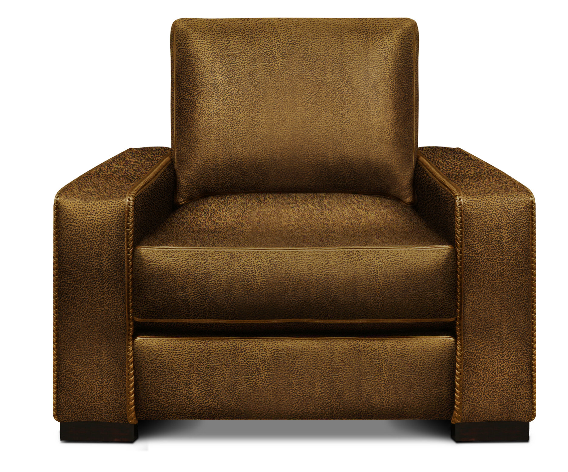 Eleanor Rigby Urban Cowboy 40" Wide Genuine Leather Club Chair | Wayfair