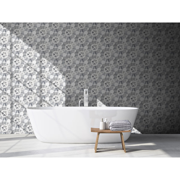 Mango Tile Thassos 11" x 12" Marble Random Mosaic Wall & Floor Tile ...