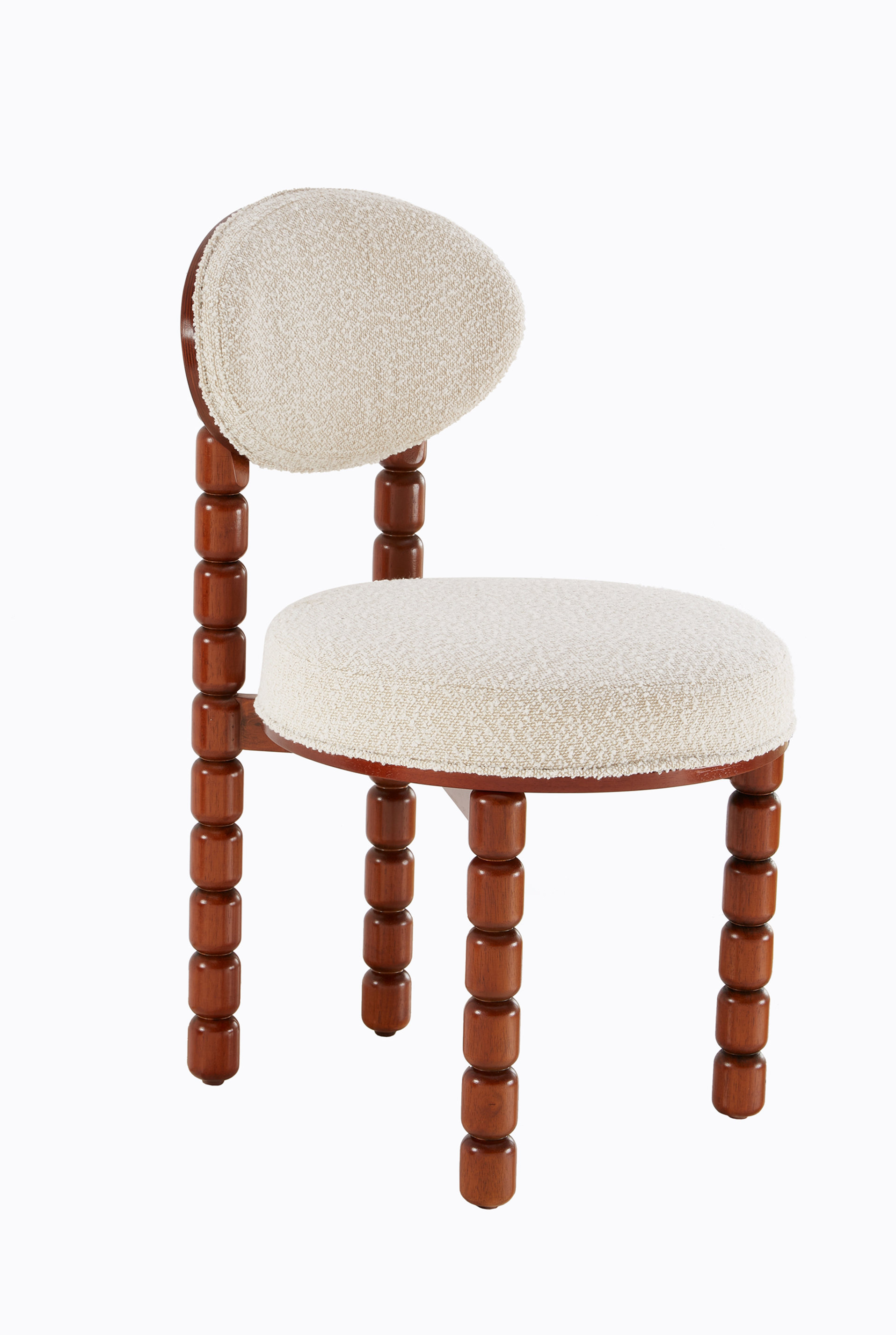Dakota Fields Doralene Boucle Side Chair Dining Chair | Wayfair