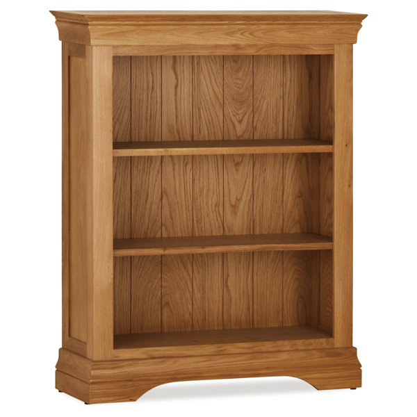 August Grove Walmer 112cm H x 90cm W Solid Wood Standard Bookcase ...