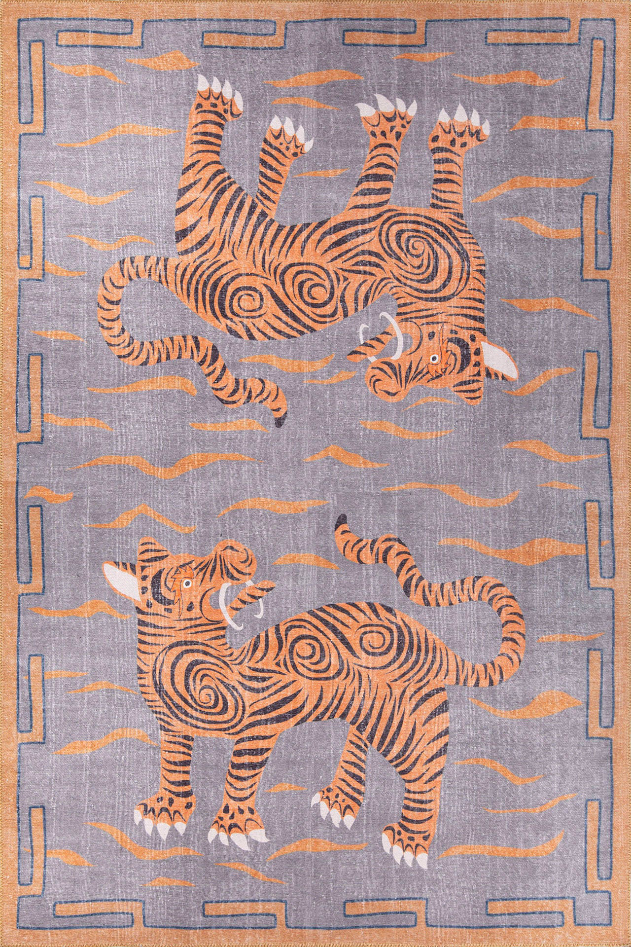 Bungalow Rose Erwann Orange Animal Microfiber Digital Print Decorative ...