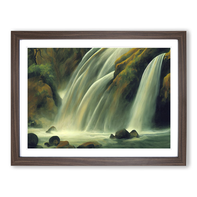 Alpen Home Glorious Waterfall - Single Picture Frame Art Prints ...