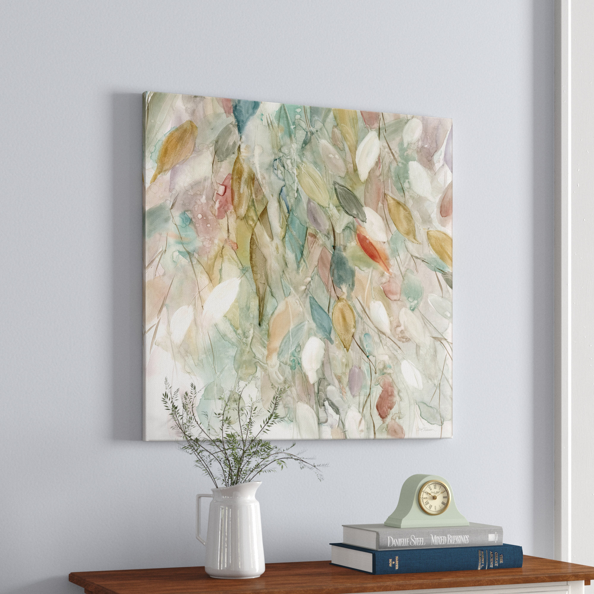 Lark Manor Rainy Cascade Framed On Canvas Print & Reviews | Wayfair