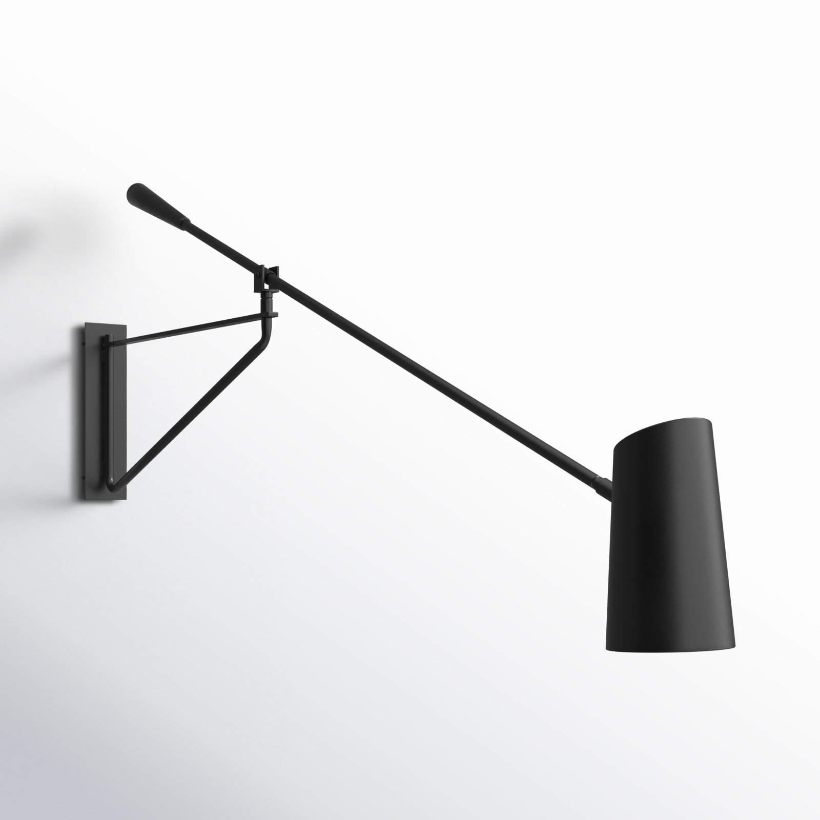 AllModern Eros Steel LED Swing Arm Sconce | Wayfair