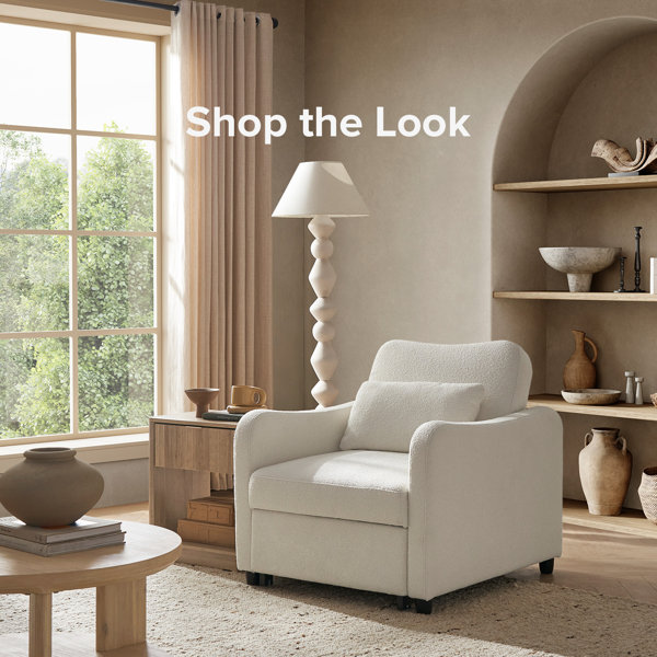 Ivy Bronx Lakari 34.3'' Wide Convertible Chair | Wayfair