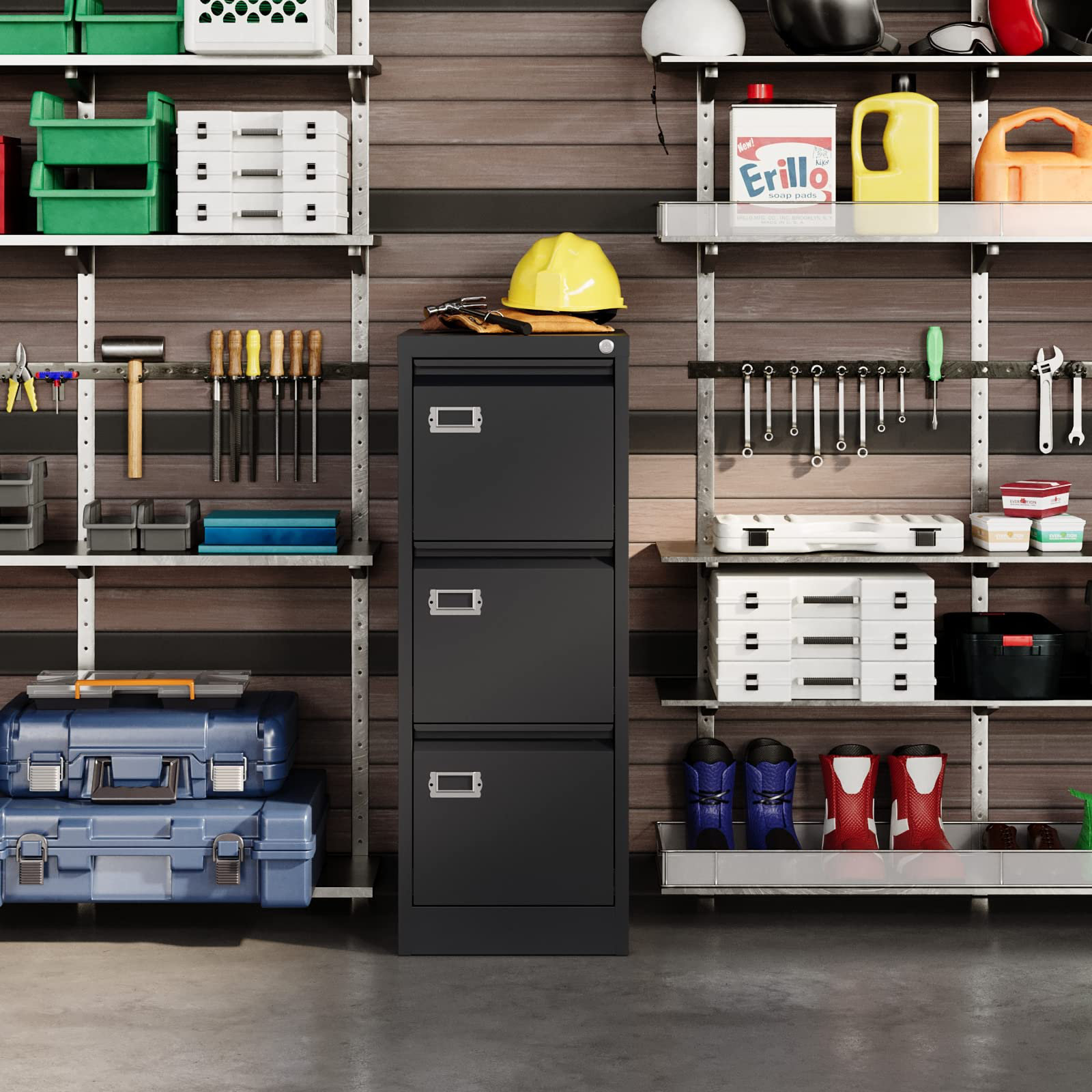 Inbox Zero Hougabook 3-Drawer Vertical Filing Cabinet & Reviews ...