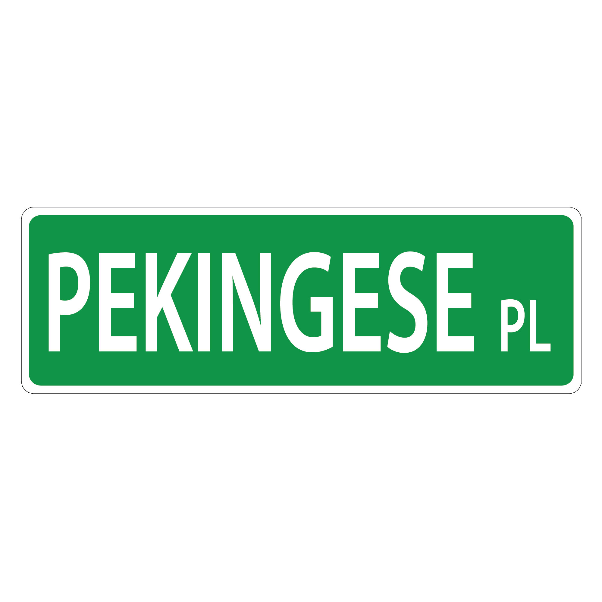 Imagine This Company Pekingese Hanging Street Sign | Wayfair