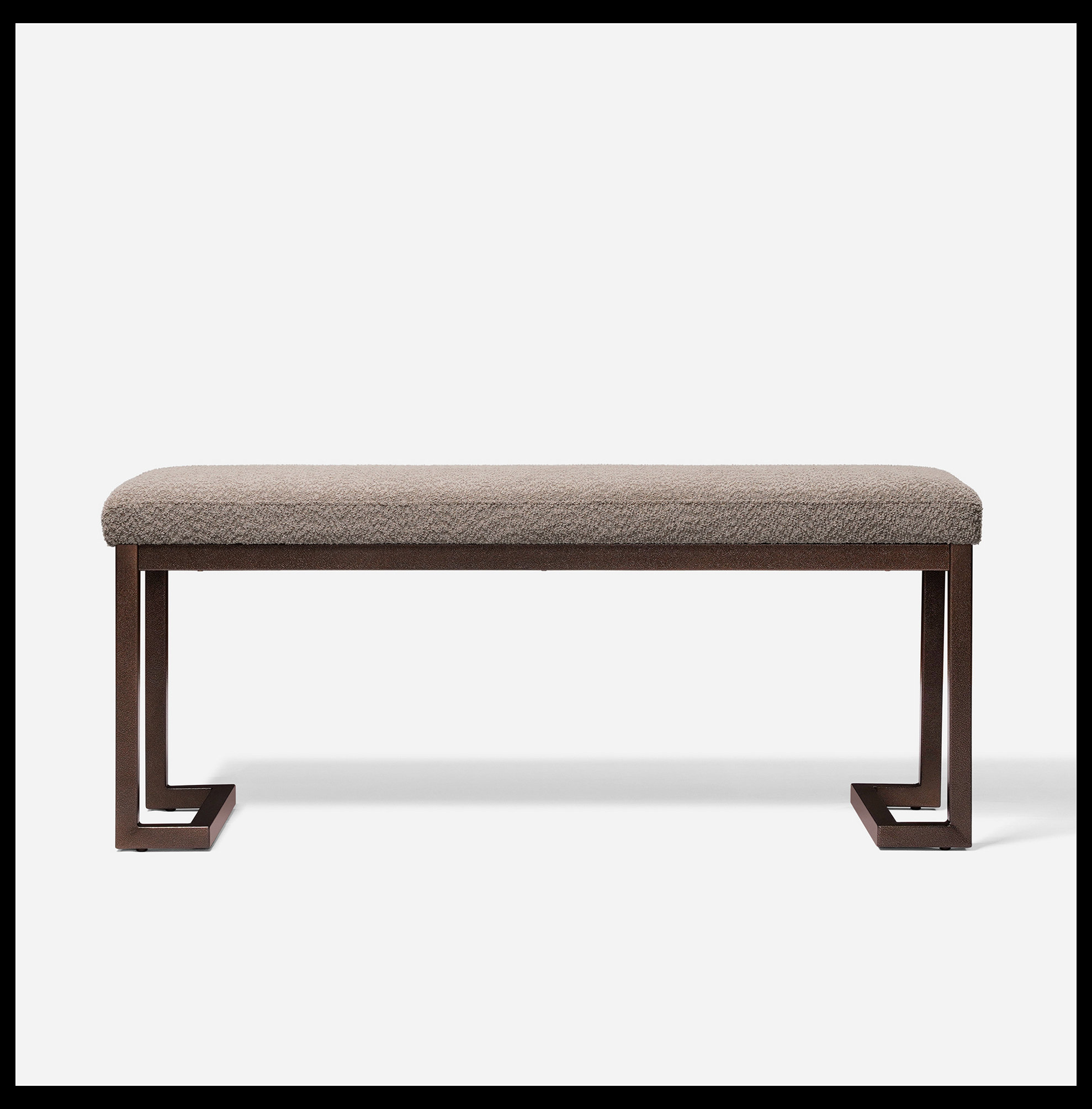 Latitude Run® Aidelis Boucle Upholstered Bench Contemporary Design with ...