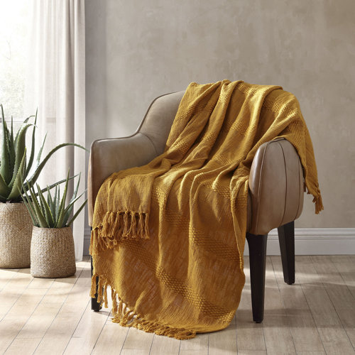 Yellow & Gold Blankets & Throws You'll Love | Wayfair