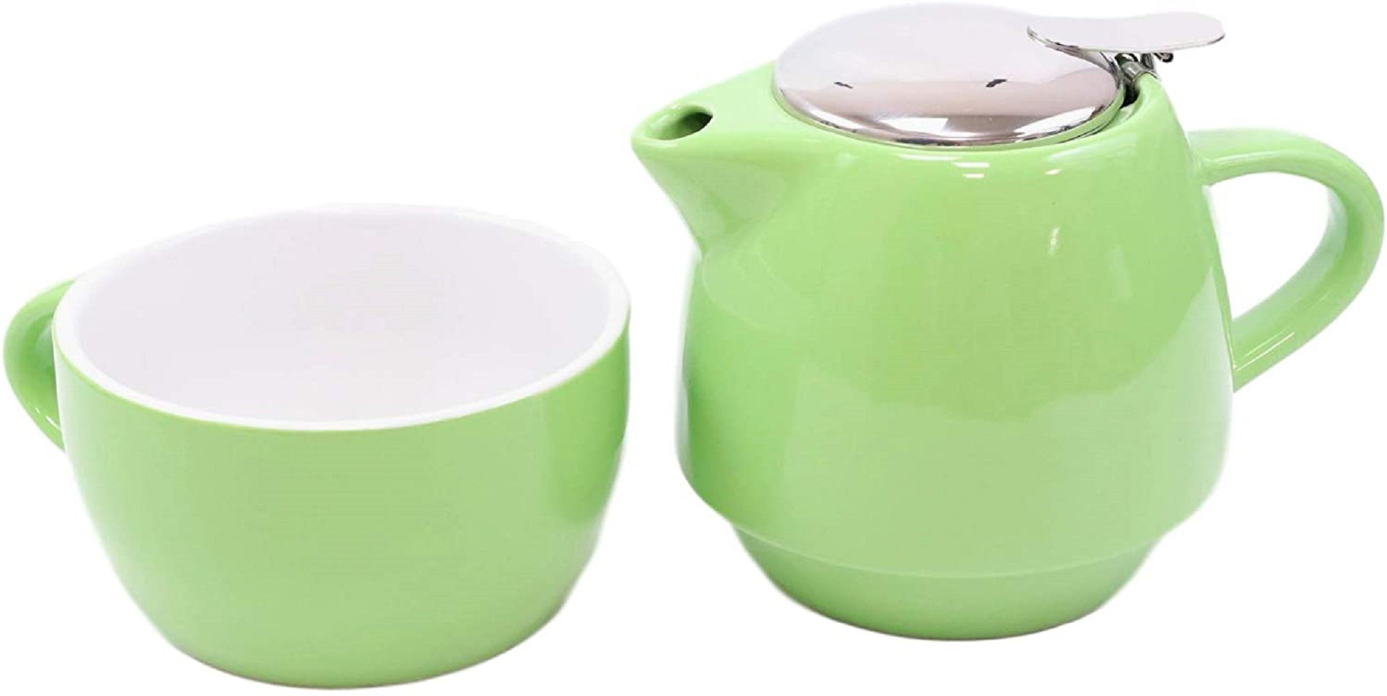 Winston Porter Colorful Contemporary Ceramic Stackable Teapot Set ...