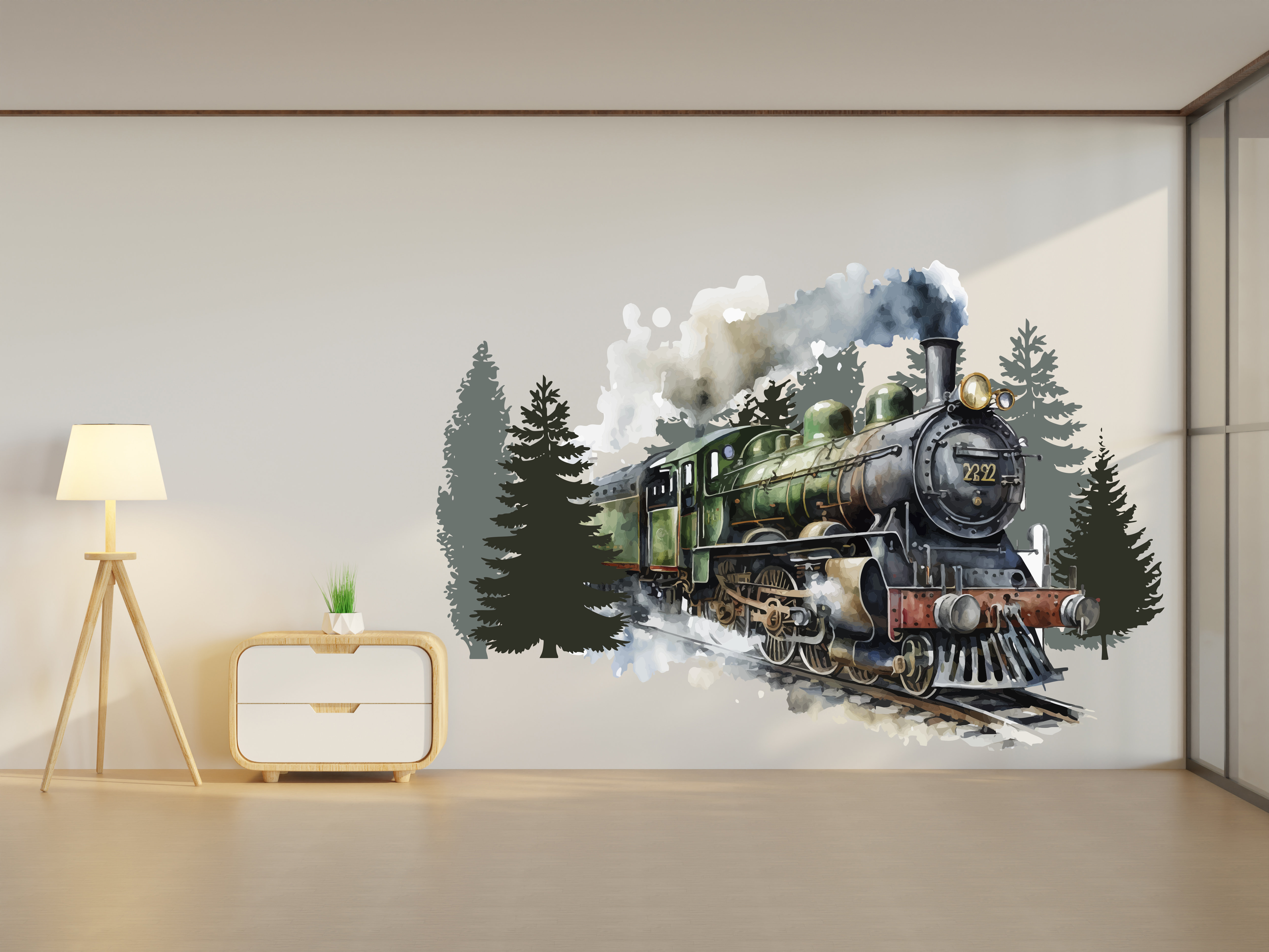 Trent Austin Design® Train Wall Decal Train Wall Sticker Train Art ...