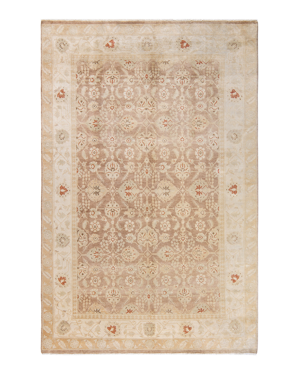Solo Rugs Mogul One-of-a-Kind 5'9" x 8'10" 2010s Wool Area Rug in Brown ...