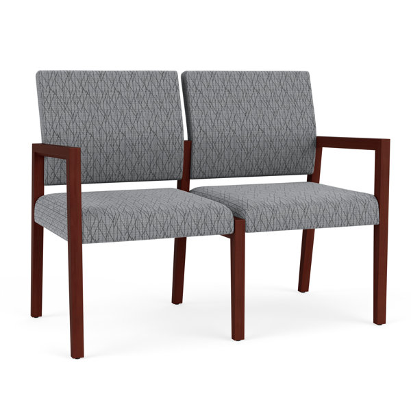Lesro Brooklyn Waiting Reception 2 Seat Tandem Seating Wood Frame No ...