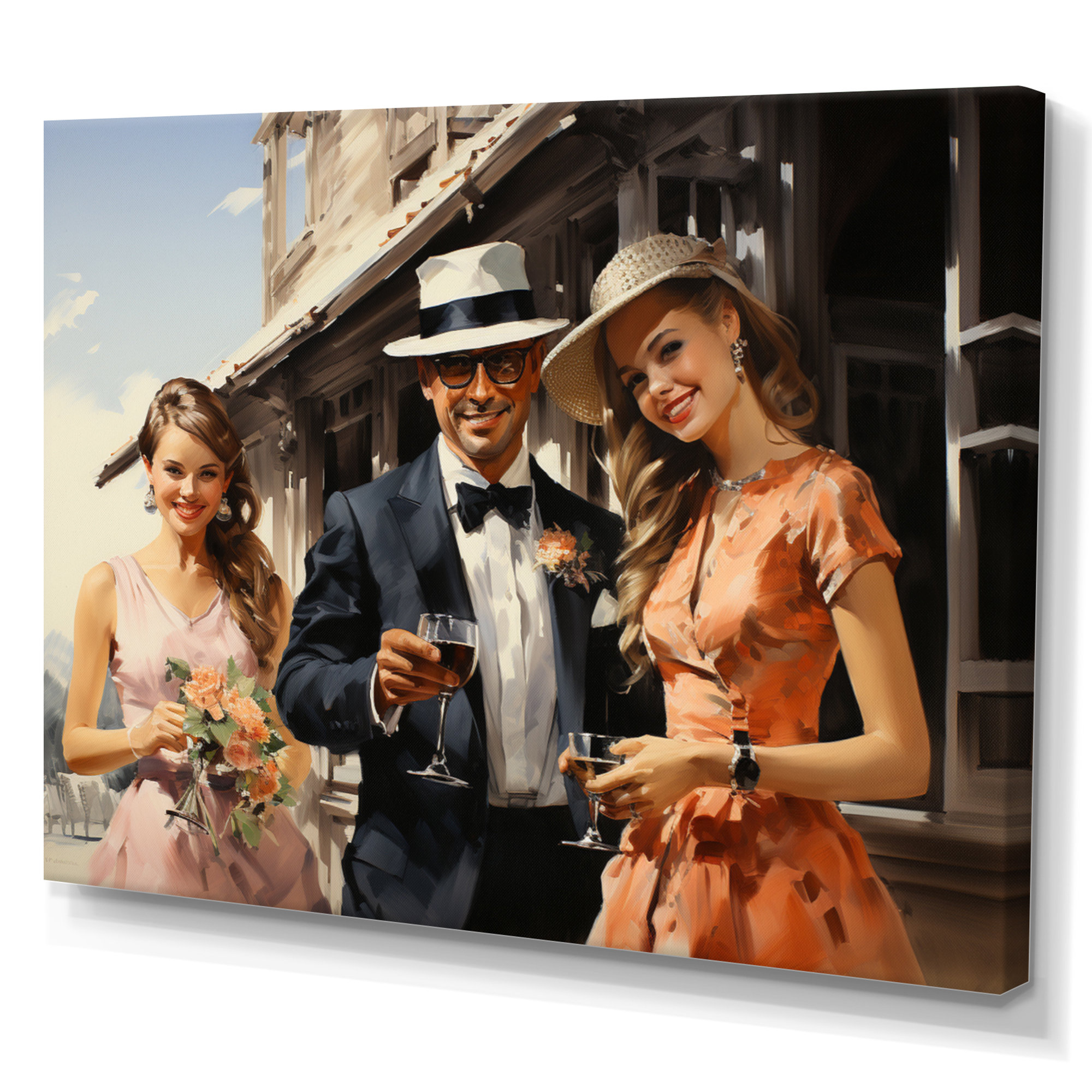 Red Barrel Studio® Country Clubs Cocktail Hour II On Canvas Print | Wayfair