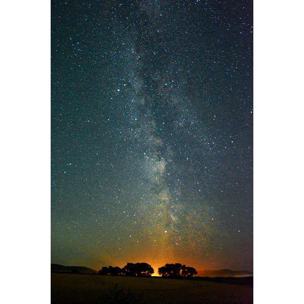 Ebern Designs " The Milky Way Galaxy " Print on Canvas | Wayfair