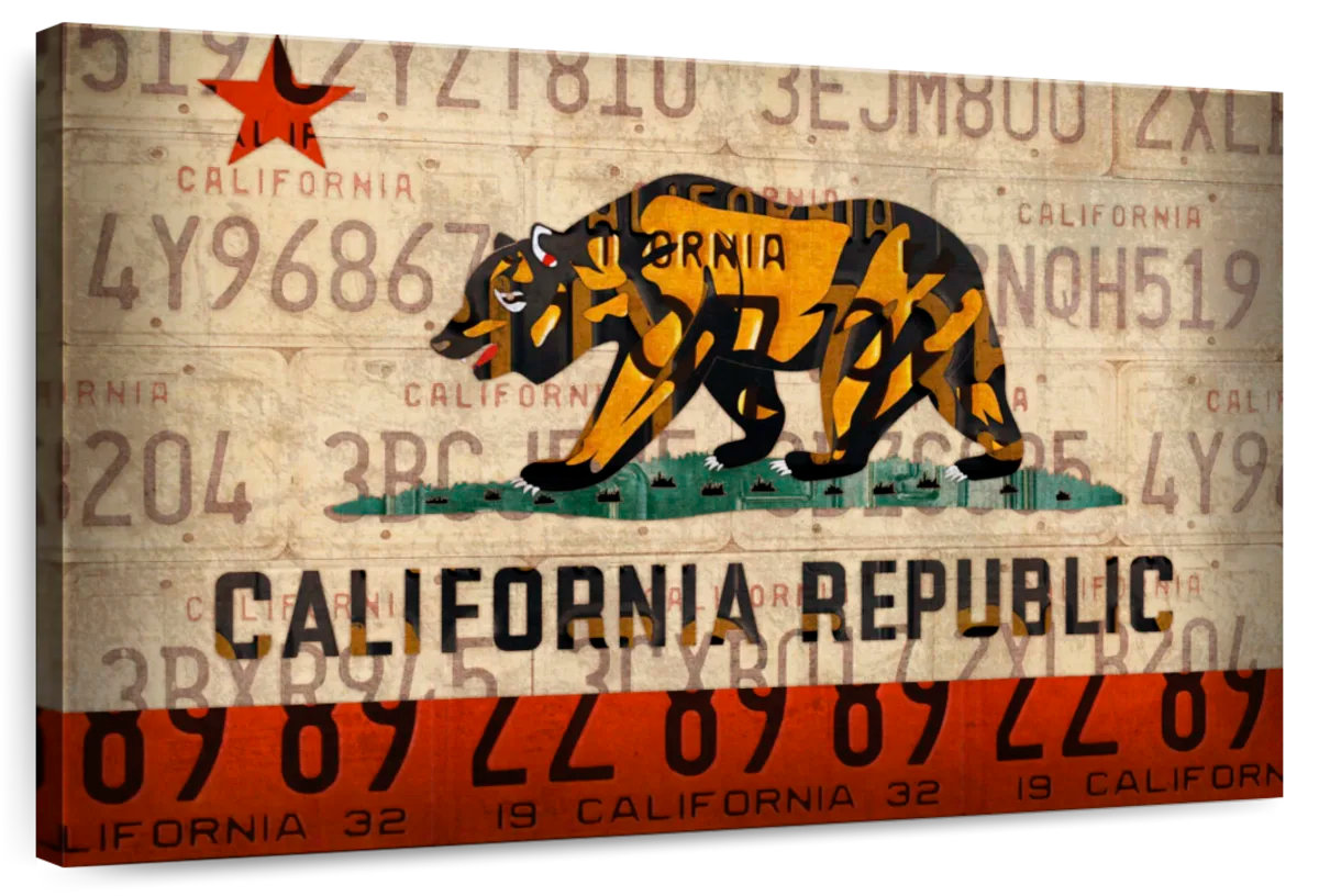 Loon Peak® Cali State Flag License Plates | Wayfair