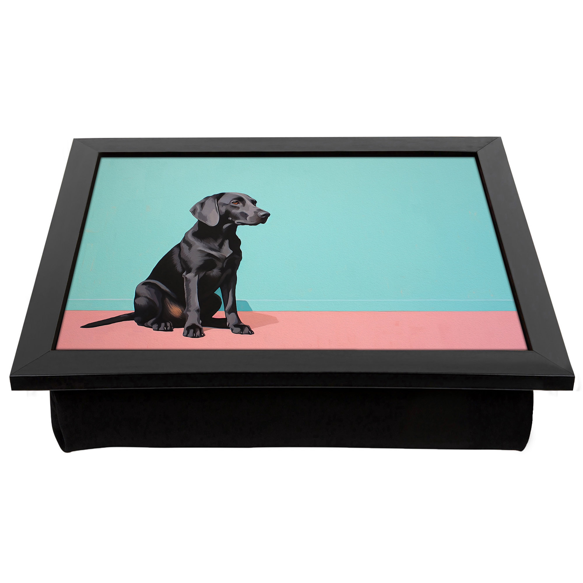 George Oliver Labrador Retriever Minimalism Lap Tray with Cushion ...