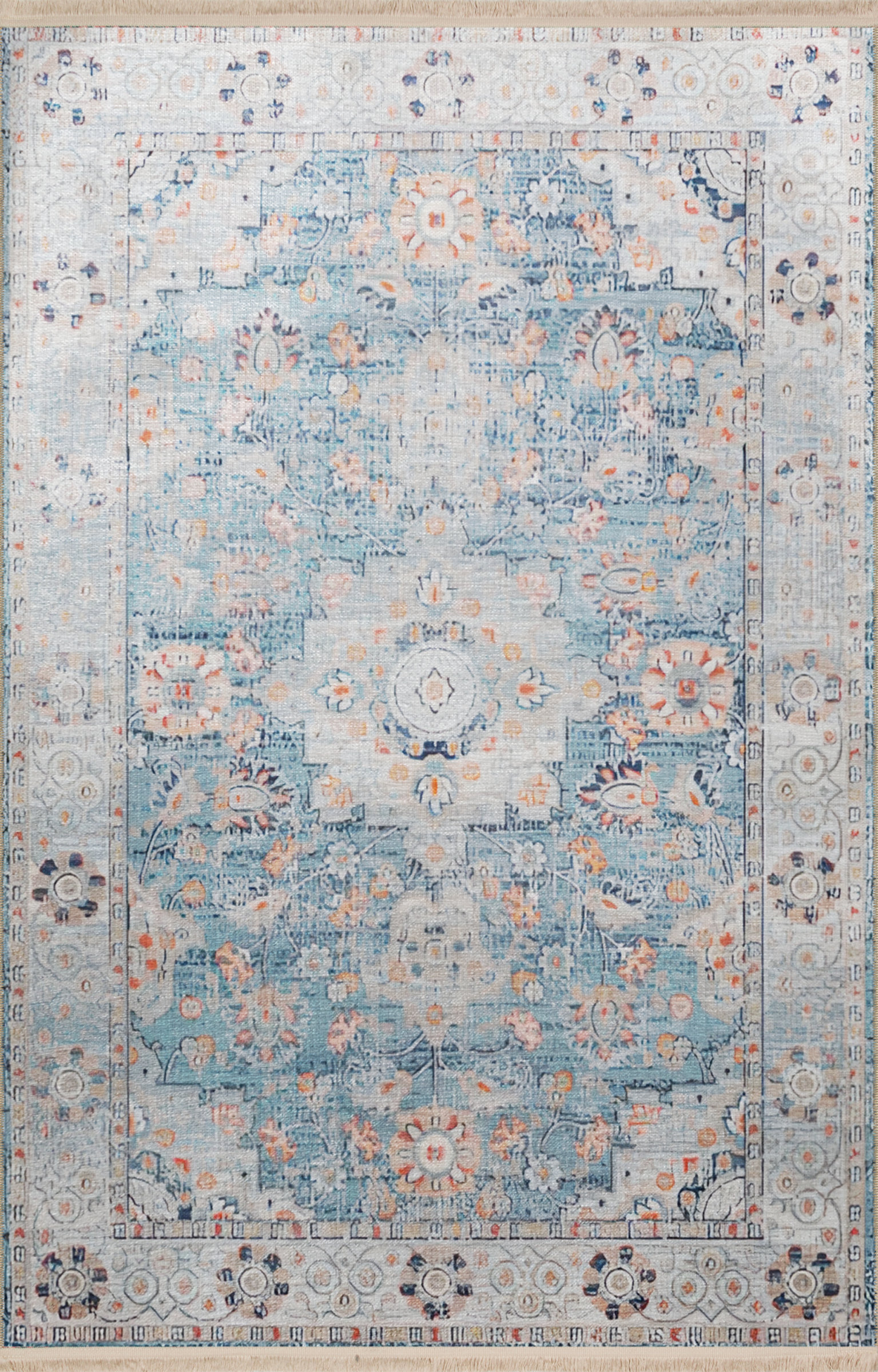 Bungalow Rose Roshina Oriental Machine Woven Polypropylene Indoor ...