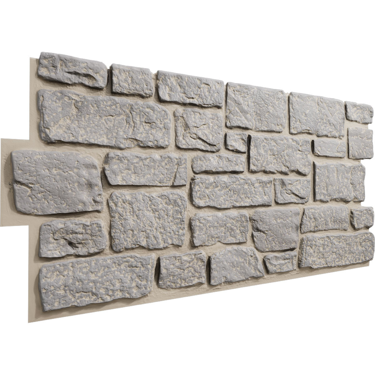 Ekena Millwork EverStone Cobblestone Faux Stone Panel, 48"W x 23 3/4"H ...