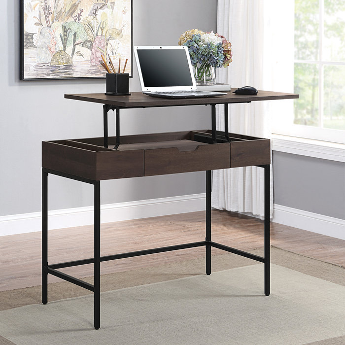 Latitude Run® Maysen Adjustable Metal Base Standing Desk & Reviews ...
