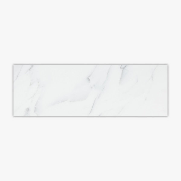 Calacatta Tile Statuary Honed 4" x 12" Marble Wall & Floor Tile | Wayfair