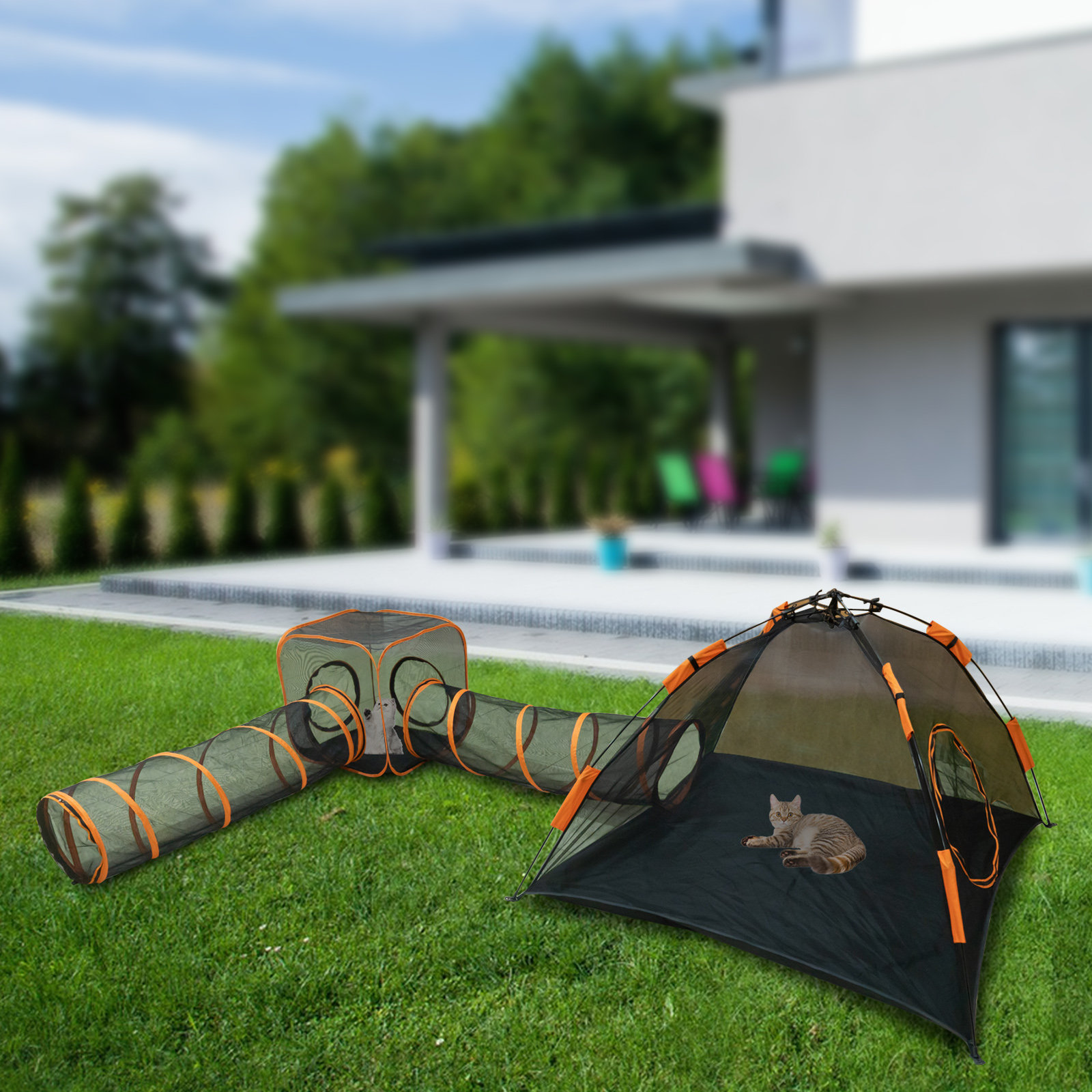 Tucker Murphy Pet™ Duschka Portable Outdoor Cat Playpen & Reviews | Wayfair