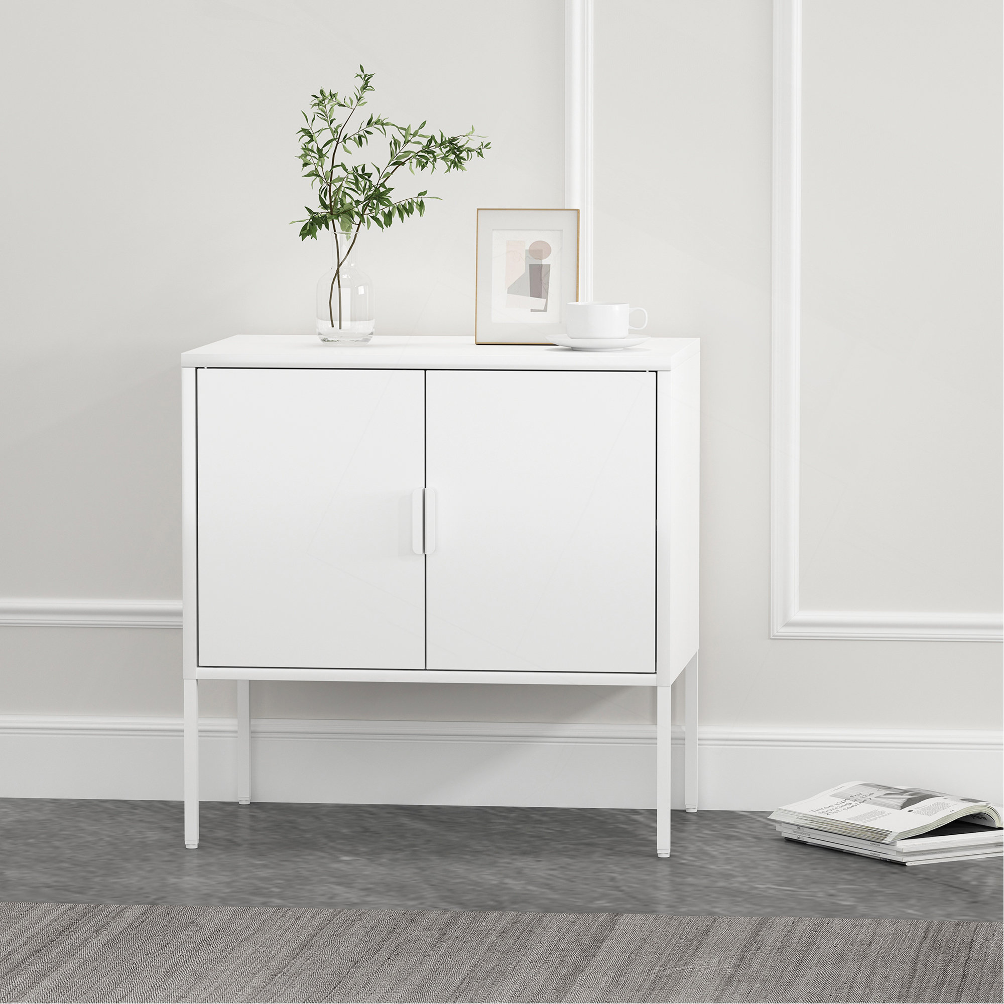 George Oliver Ava 24" Metal Accent Cabinet - Wayfair Canada