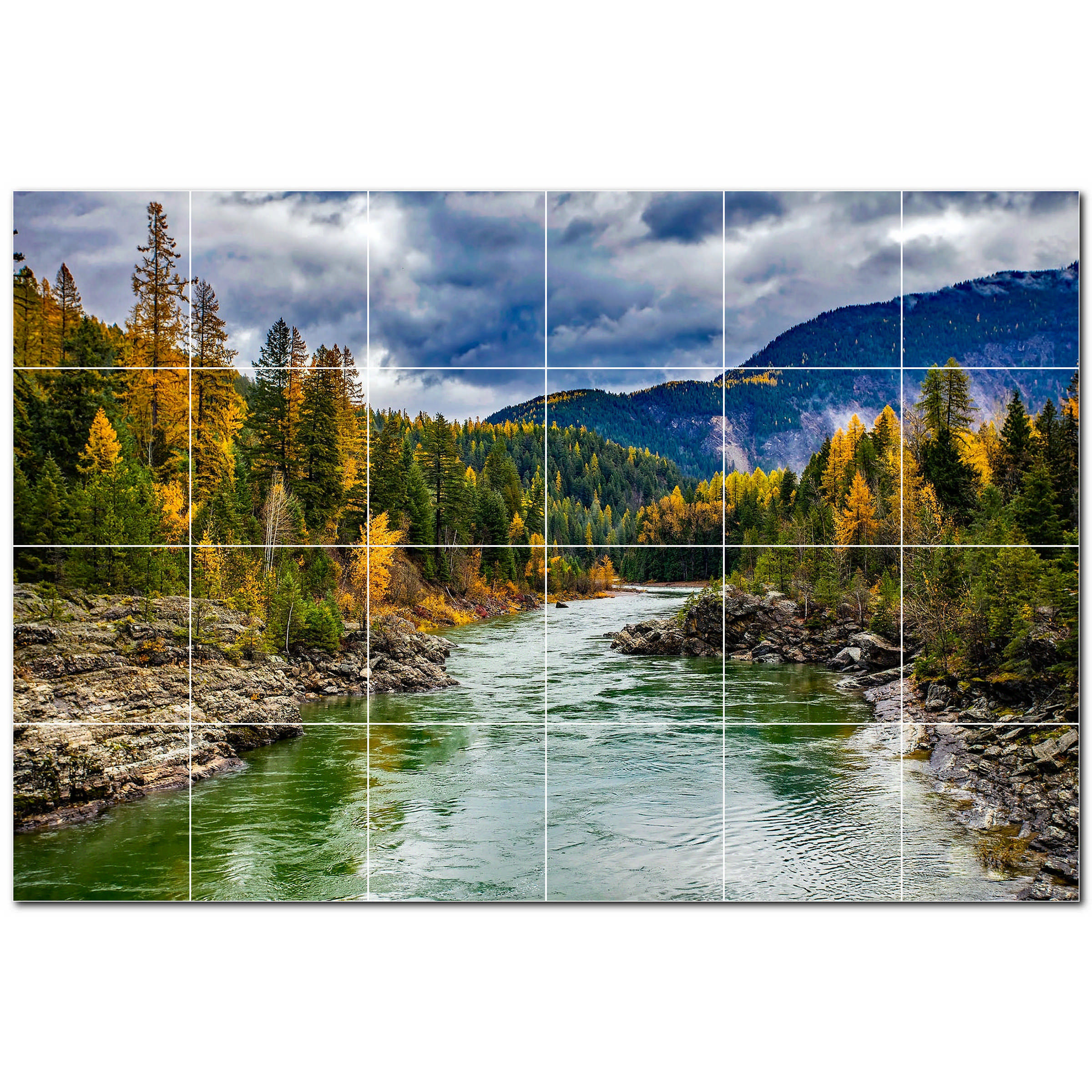 Picture-Tiles.com 60" x 48" Ceramic Lighthouse Photo Decorative Mural ...