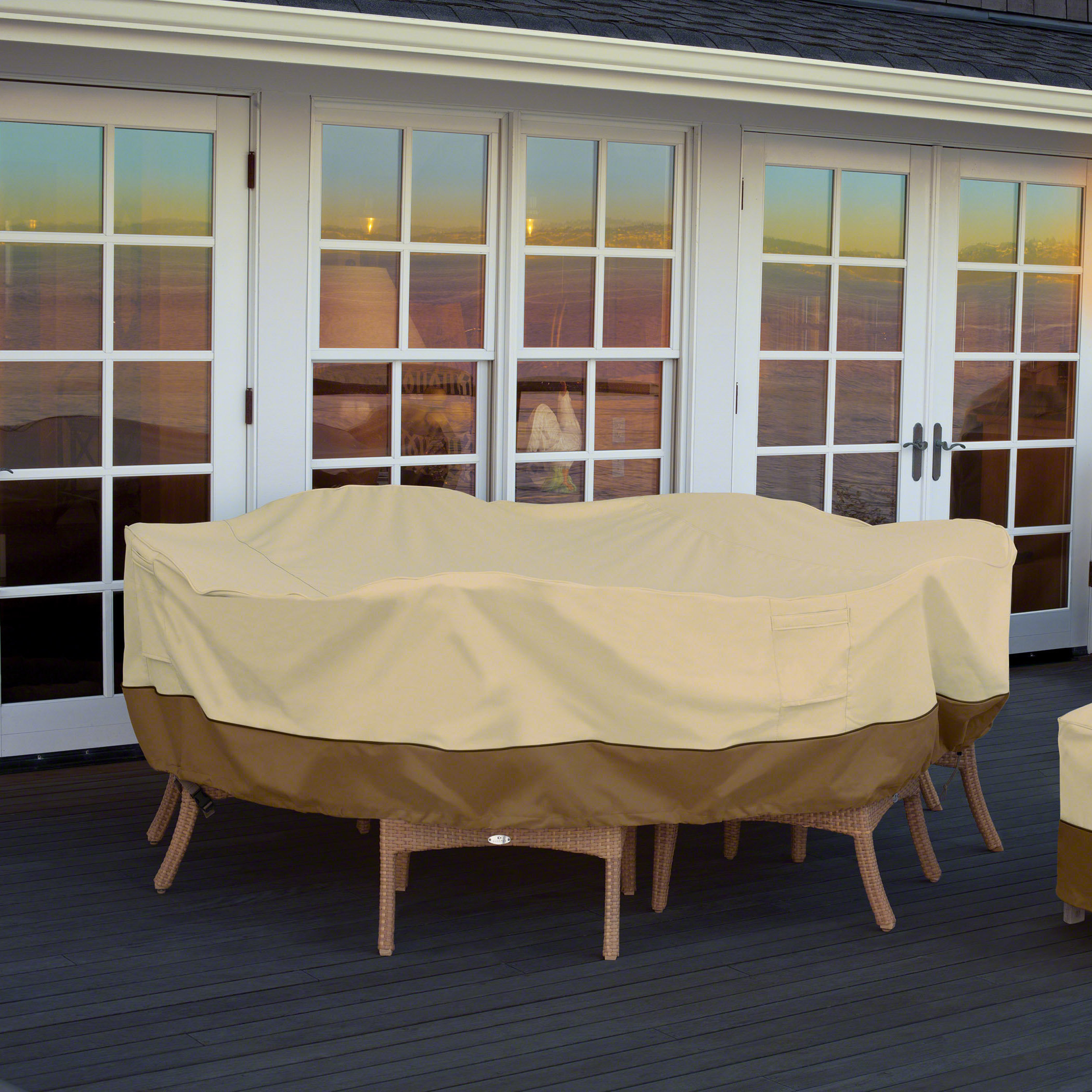 Arlmont & Co. Perry Water Resistant Patio Dining Set Cover with 3 Year ...